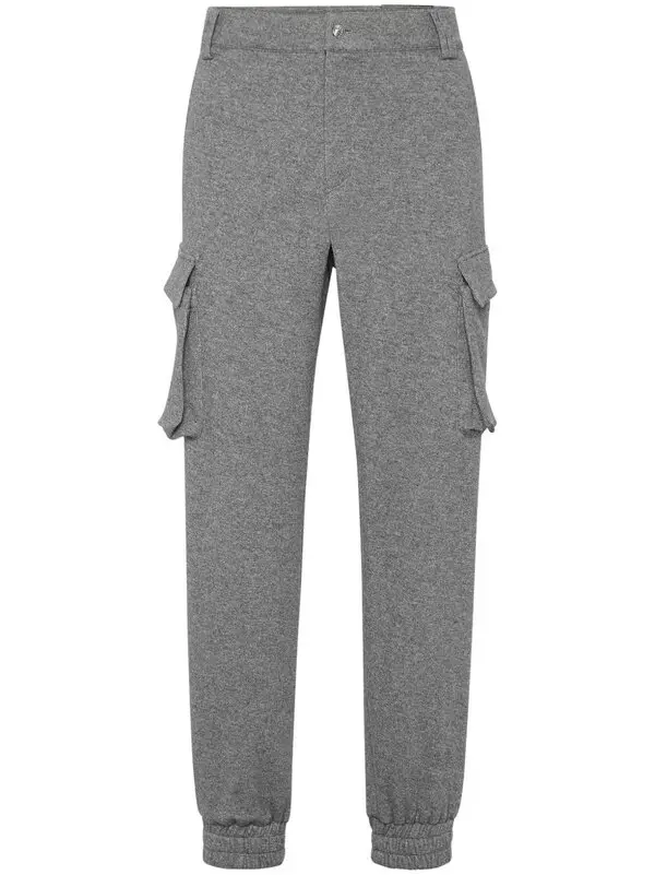 Philipp Plein Cargo-pockets Track Pants - Grey