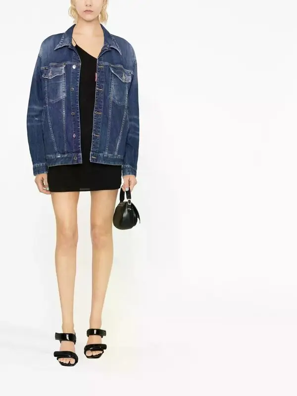 Dsquared2 Distressed Denim Jacket