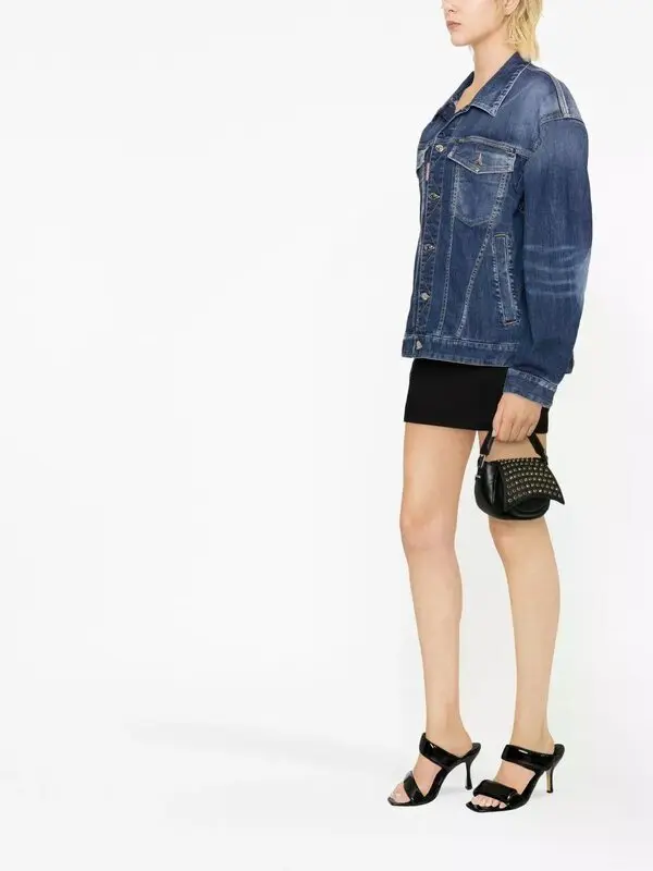 Dsquared2 Distressed Denim Jacket