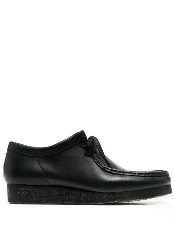 Clarks Wallabee Leather Desert Boots - Black