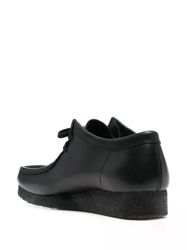 Clarks Wallabee Leather Desert Boots - Black