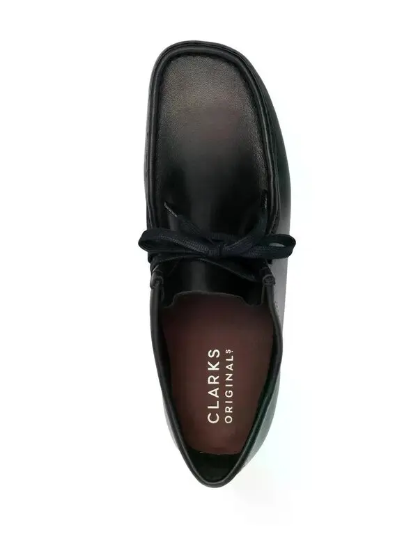 Clarks Wallabee Leather Desert Boots - Black