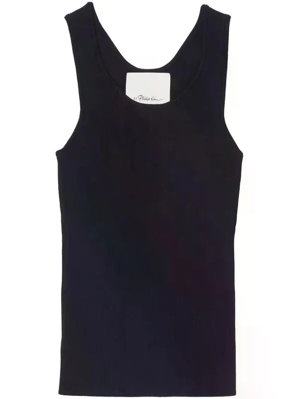 3.1 Phillip Lim Square Neck Sleeveless Jersey Top