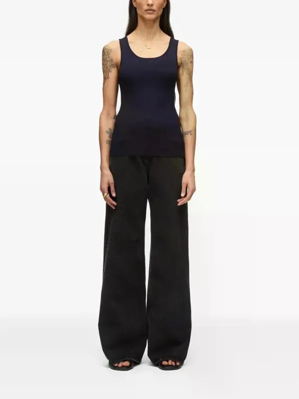 3.1 Phillip Lim Square Neck Sleeveless Jersey Top