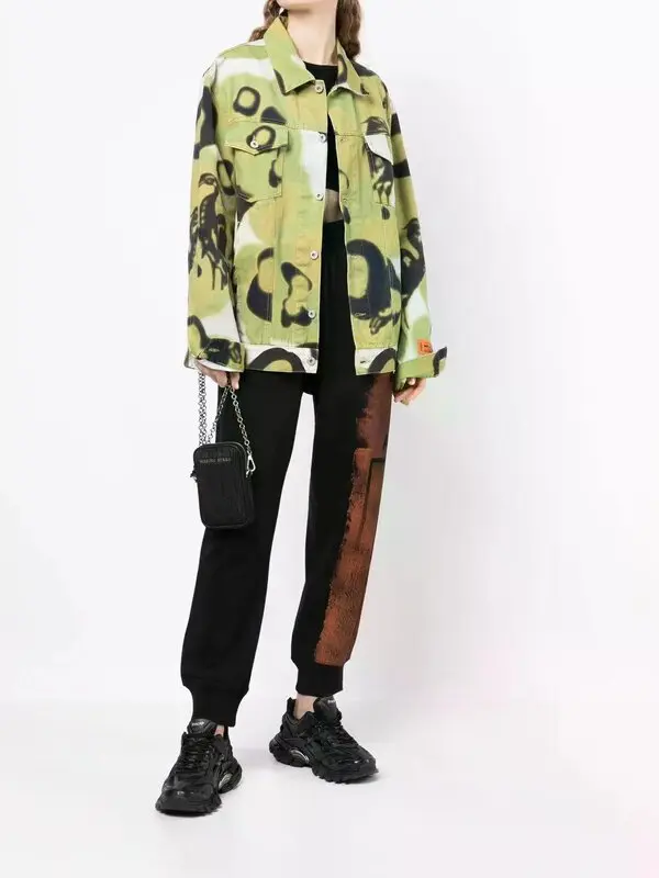 A-COLD-WALL* Logo Bleach Style Track Pants