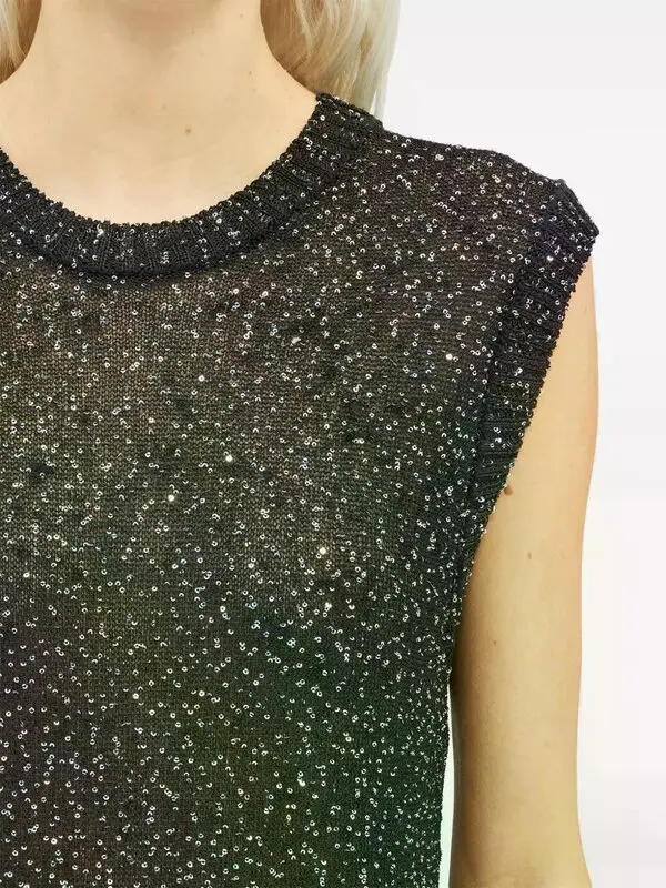 MSGM Sequin-embellished Midi Dress