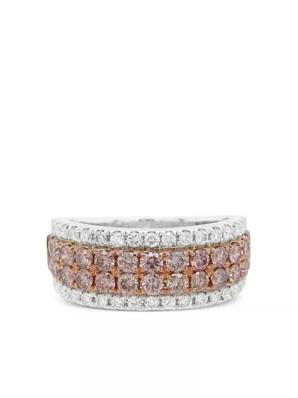 HYT JEWELRY Brilliant Cut Diamond Fine Ring - Silver