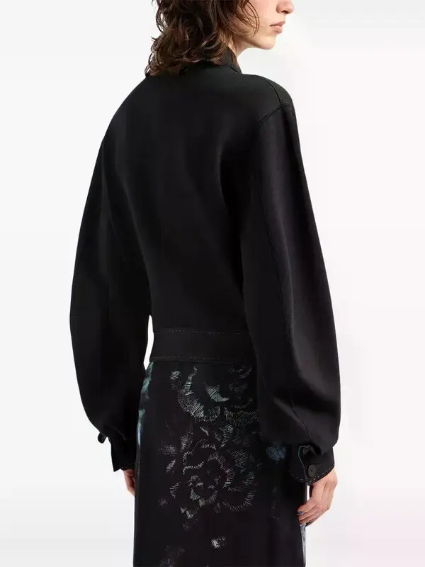 Giorgio Armani Buttoned Contrasting Jacket