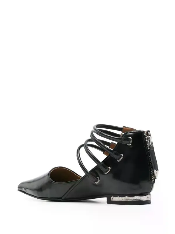 Toga Buckle-detailed Ballet Flats