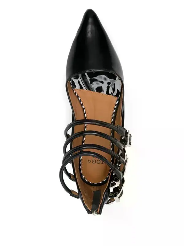 Toga Buckle-detailed Ballet Flats