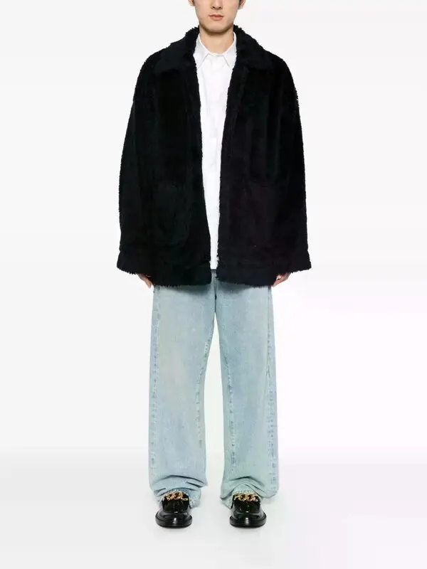 DOUBLET Hand-painted Faux-fur Jacket
