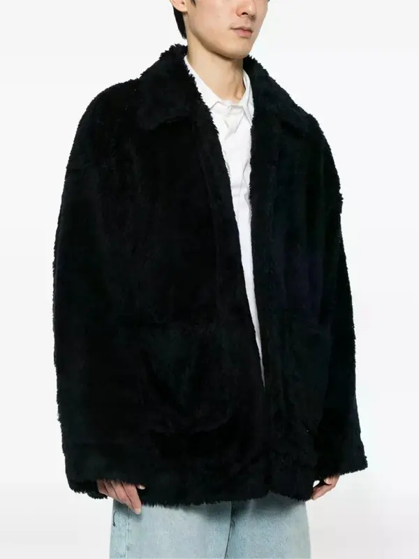DOUBLET Hand-painted Faux-fur Jacket