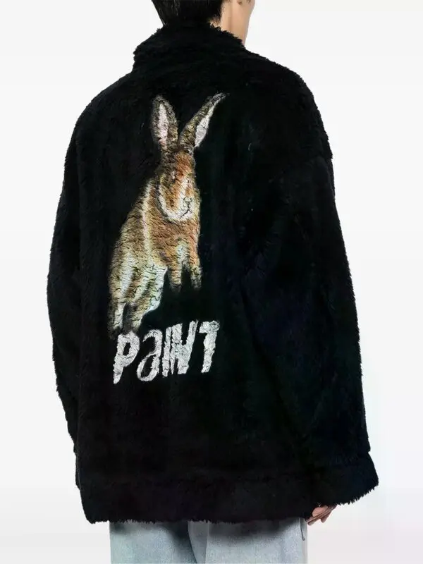 DOUBLET Hand-painted Faux-fur Jacket