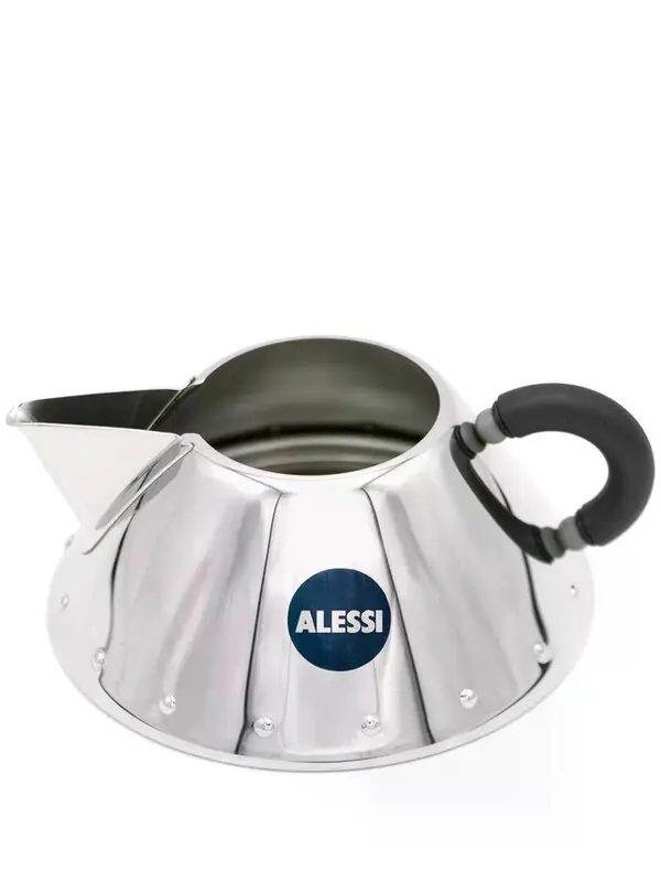 ALESSI Logo-print Creamer - Silver