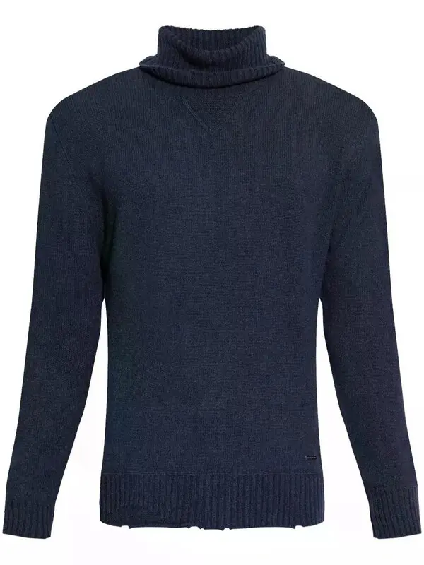 Dsquared2 Fine-knit Roll-neck Sweater - Blue