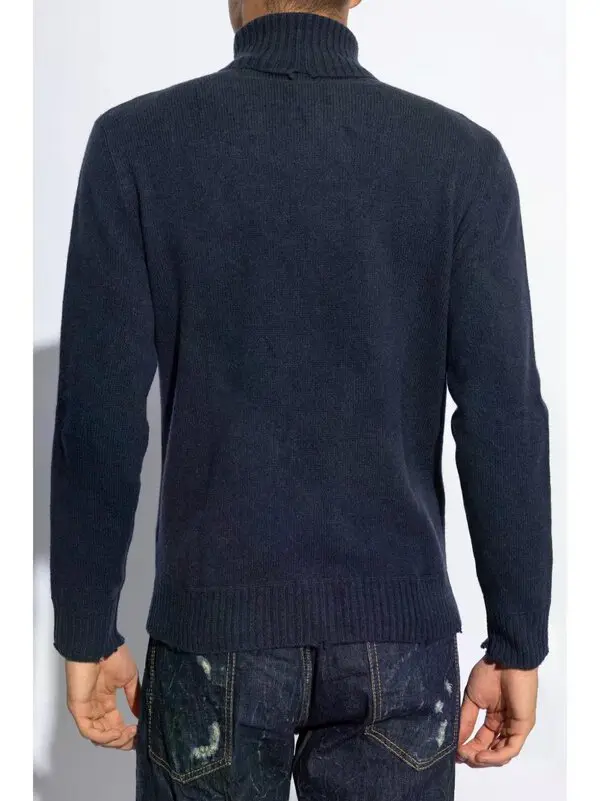 Dsquared2 Fine-knit Roll-neck Sweater - Blue