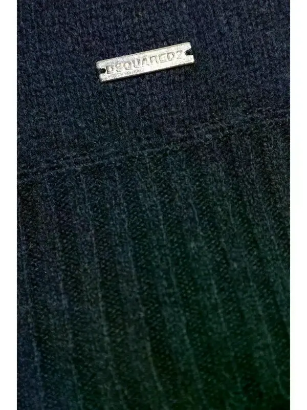 Dsquared2 Fine-knit Roll-neck Sweater - Blue