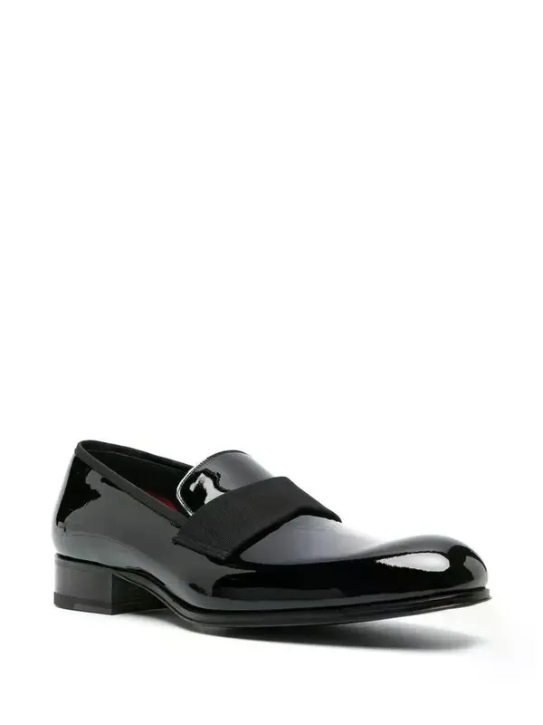 TOM FORD Patent-finish Leather Loafers