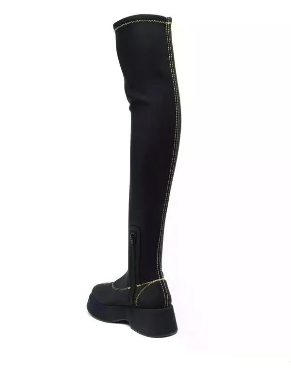 GANNI Retro Flatform Above-knee Boots