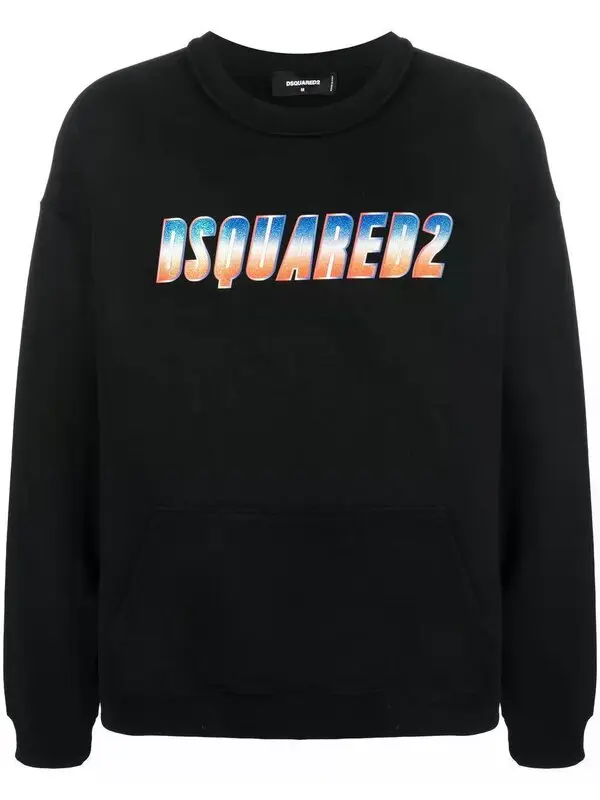 Dsquared2 Glittery Logo Crew Neck Sweatshirt