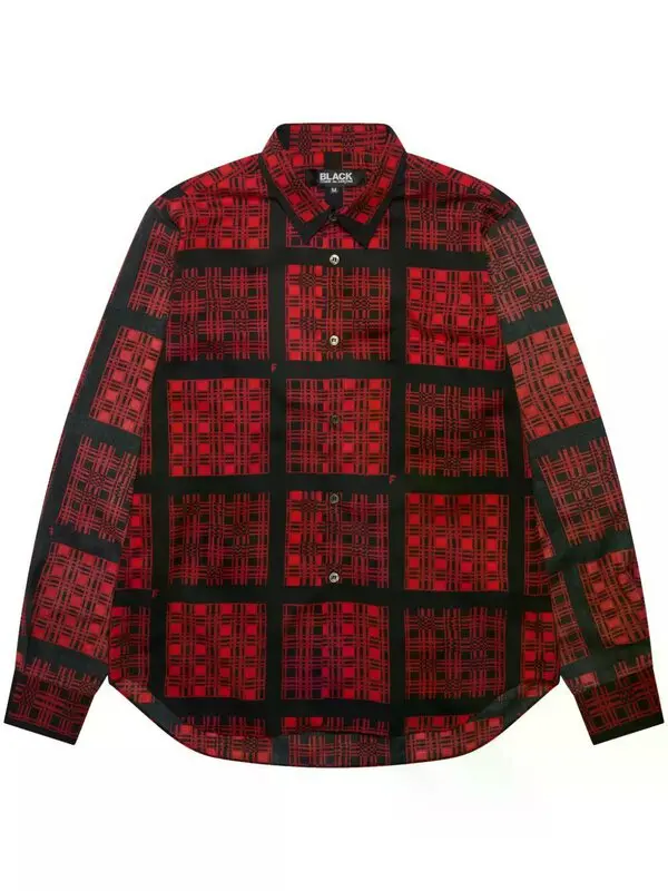 Comme Des Garçons Check-print Long-sleeve Shirt