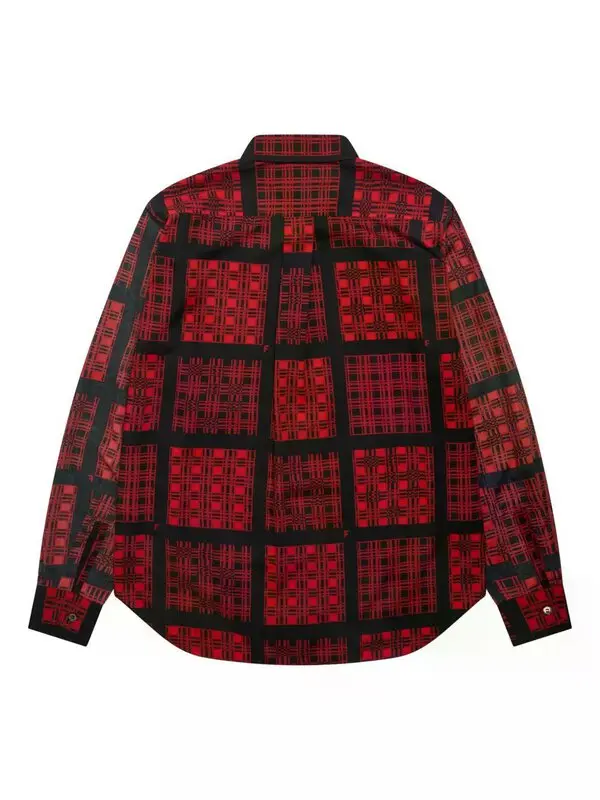 Comme Des Garçons Check-print Long-sleeve Shirt