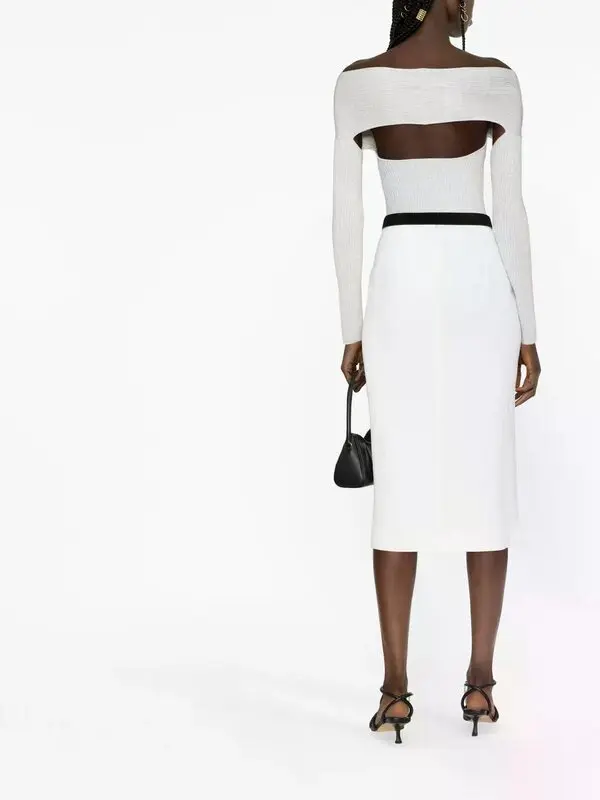 Khaite Salma Off-shoulder Ribbed Top