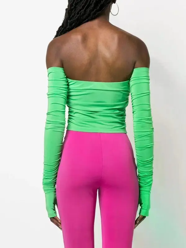 Andamane The Attico Off-shoulder Ruched Top