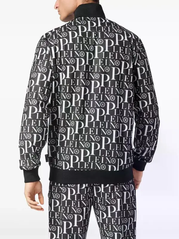 Philipp Plein Graphic Print Zip-up Jacket