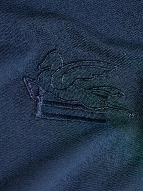 Etro T-shirt With Pegaso Embroidery