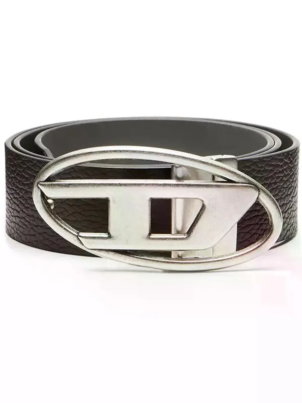 DIESEL® B-1dr Rev Ii Leather Belt - Brown