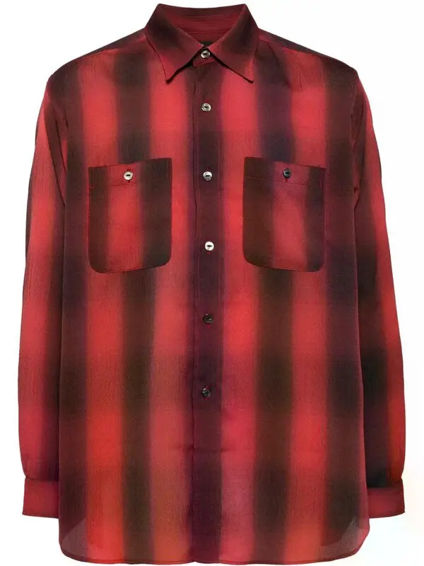 Needles Plaid Check-print Long-sleeve Shirt