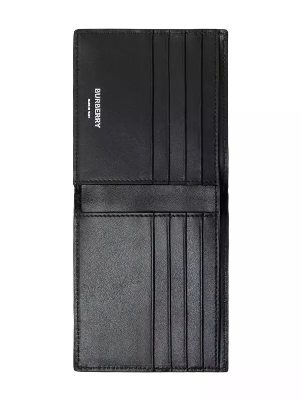Burberry Vintage Check Bifold Leather Wallet