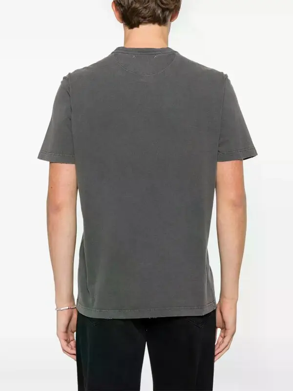GOLDEN GOOSE Inverted-logo Distressed-effect T-shirt