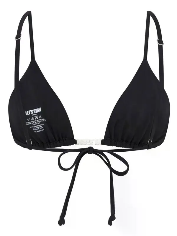 LET'S SWIM Triangle Bikini Top