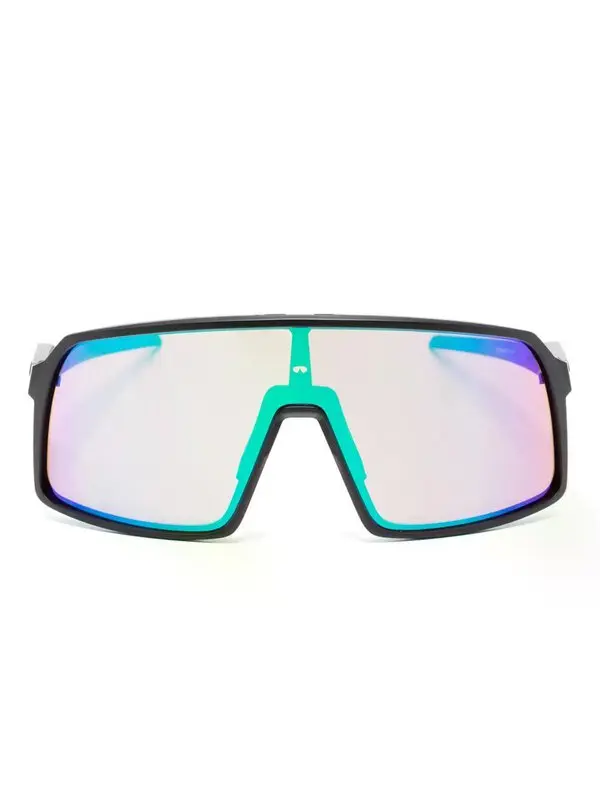 Oakley Matte-finish Shield-frame Glasses - Black