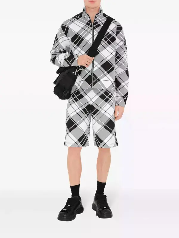 Burberry Check-print Mid-rise Shorts