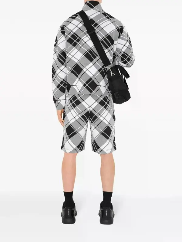 Burberry Check-print Mid-rise Shorts