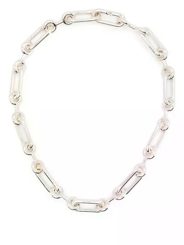 Charlotte Chesnais Binary Chain Necklace - Silver