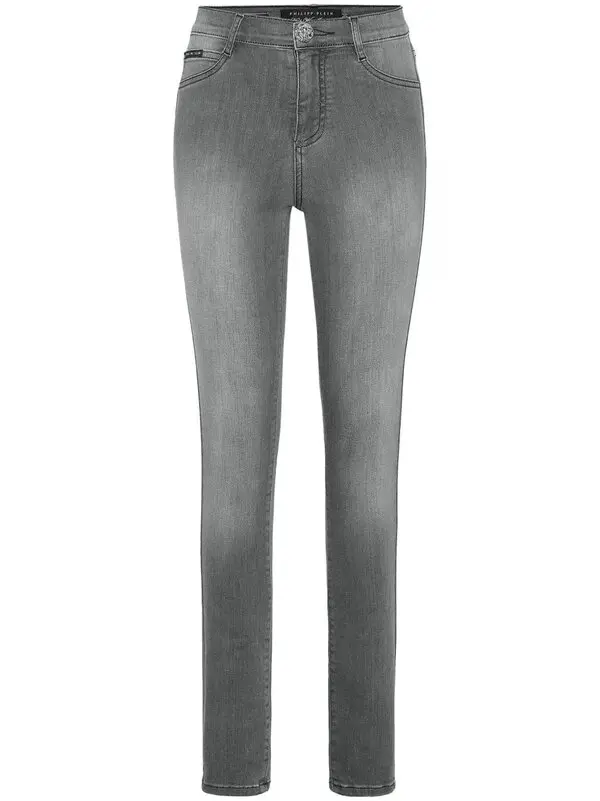 Philipp Plein High-waisted Skinny Jeans - Grey