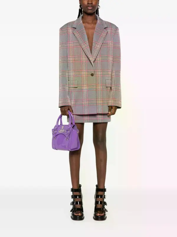 A.M.G. Checked Blazer
