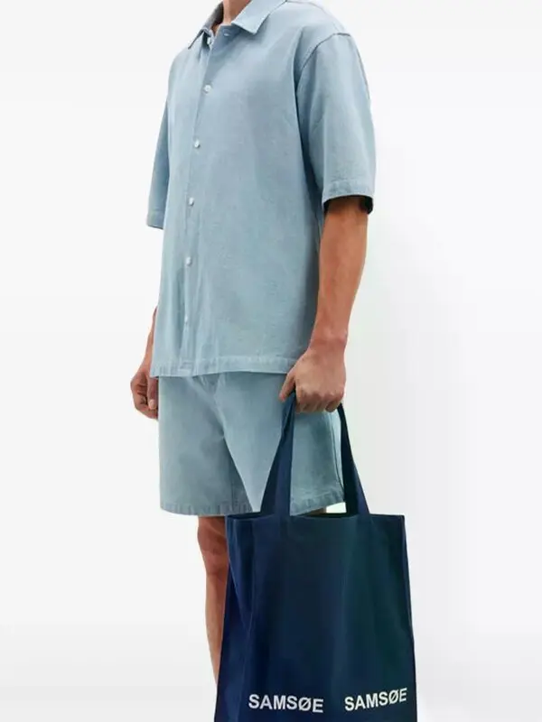 SAMSOE SAMSOE Short-sleeve Denim Shirt