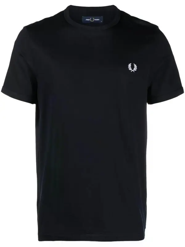 Fred Perry Logo-embroidered Cotton T-shirt