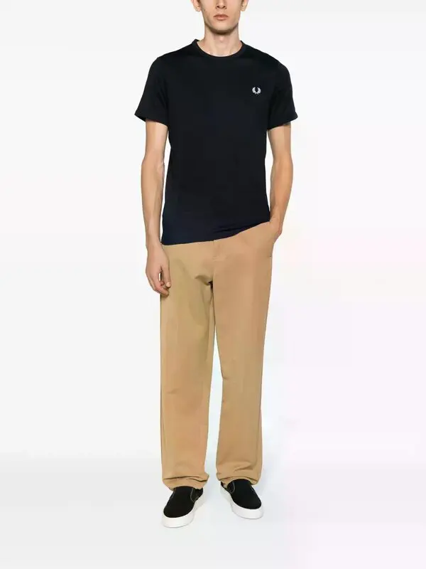 Fred Perry Logo-embroidered Cotton T-shirt