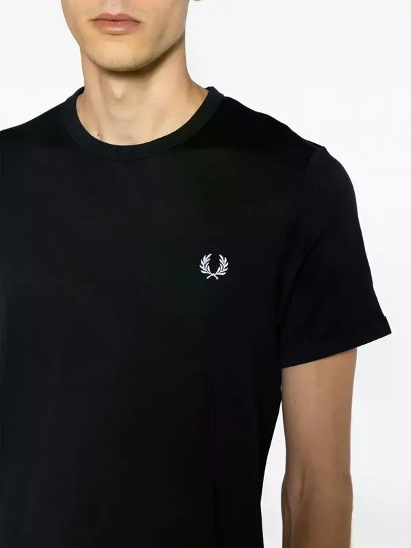 Fred Perry Logo-embroidered Cotton T-shirt