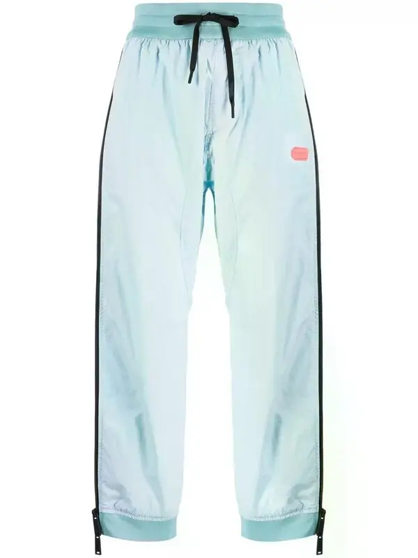 Dsquared2 Side-zip Logo-patch Trousers - Blue