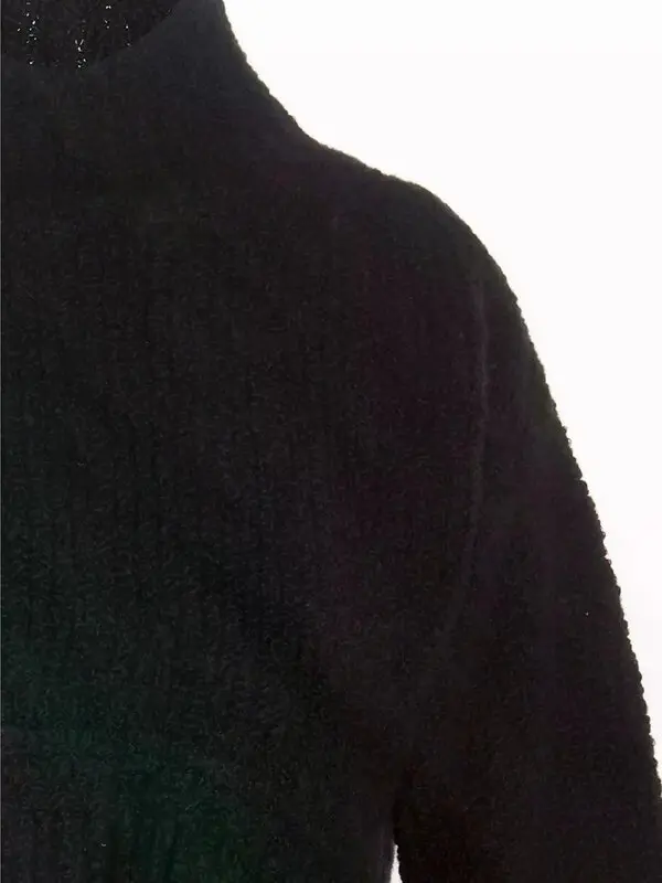 MIXIK Roll Neck Sweater With Fringe Detailing