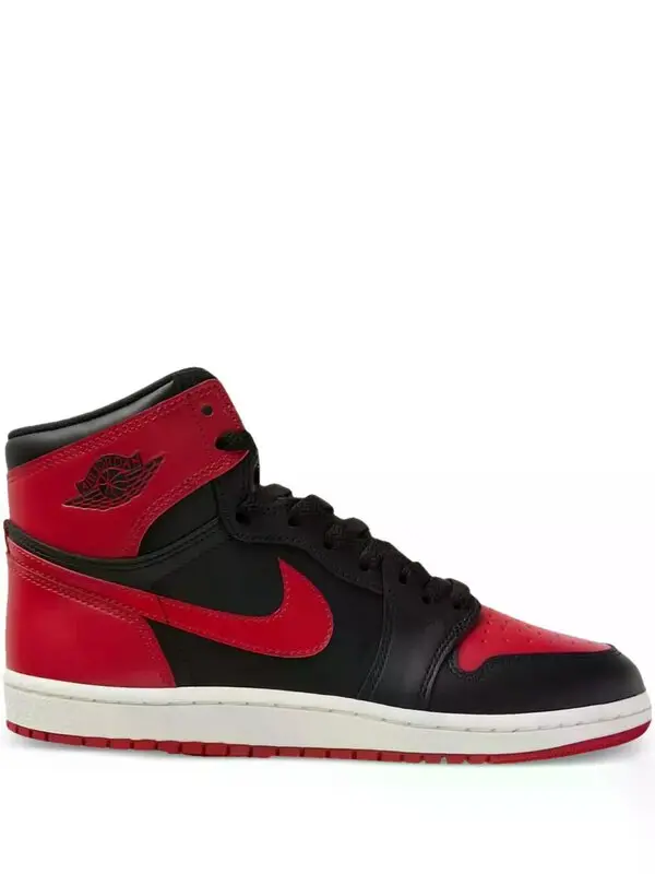 JORDAN Air 1 High 85 Bred Sneakers - Black