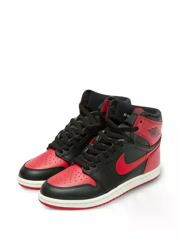 JORDAN Air 1 High 85 Bred Sneakers - Black