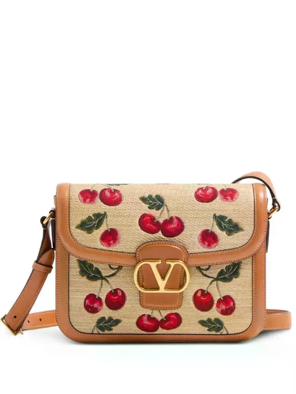 Valentino Garavani 9to5 Cherryfic Motif Shoulder Bag